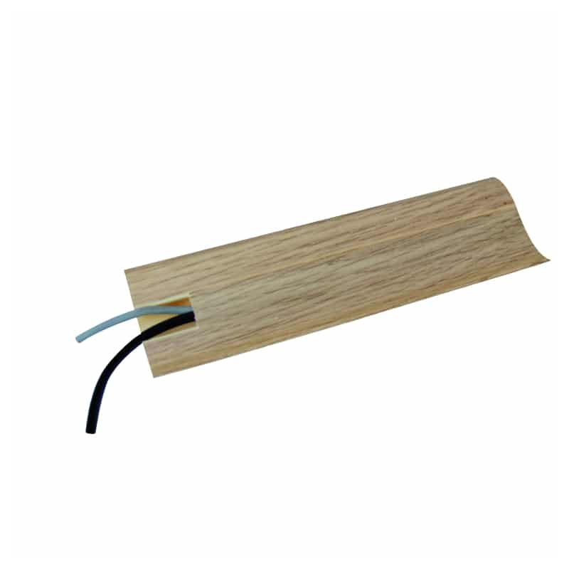 Lot de 5 - Plinthe cache-fils chêne en naturel 6 x 250 cm