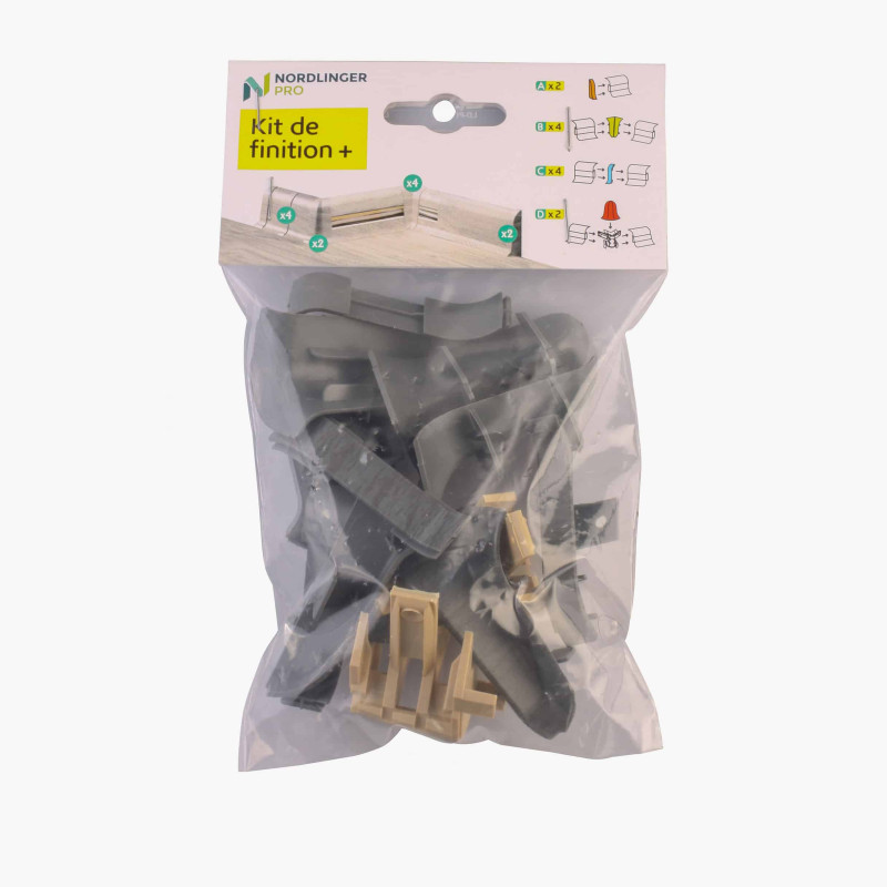 Kit de finition pour plinthes cache fil en PVC