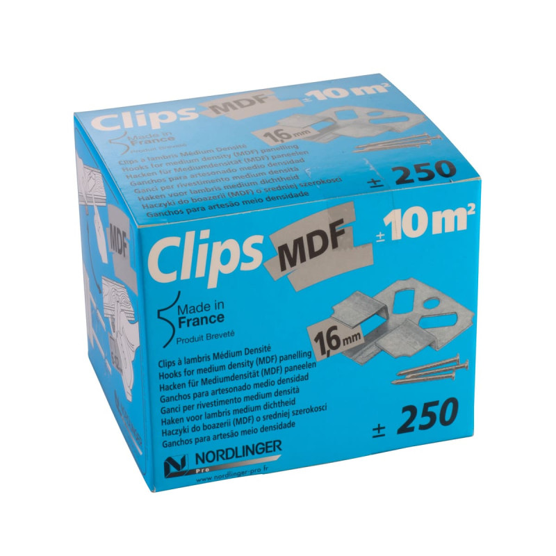 Clips lambris MDF avec pointes | Nordlinger PRO